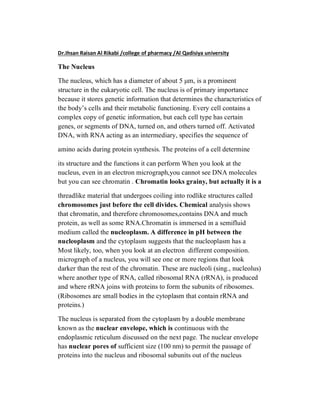 The Cell Structure & Function | PDF | Biological Sciences | Science