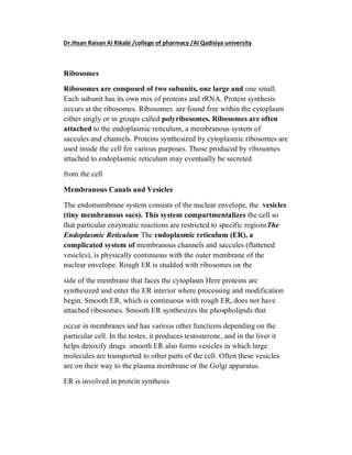 The Cell Structure & Function | PDF | Biological Sciences | Science