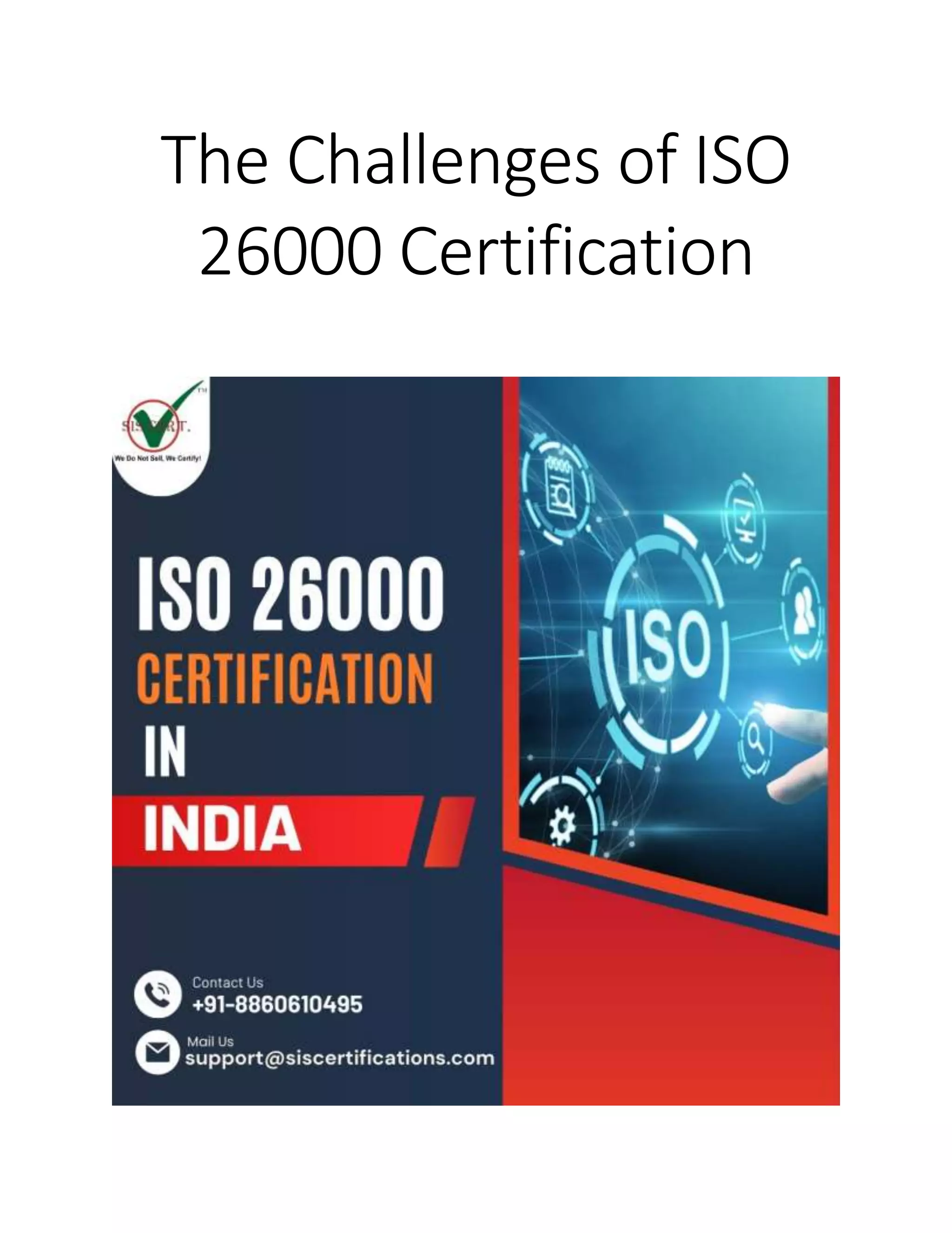 The Challenges of ISO 26000 Certification | PDF