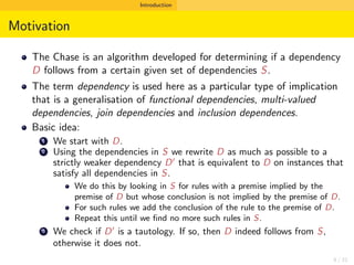 The Chase in Database Theory | PDF | Databases | Computer Software and Applications