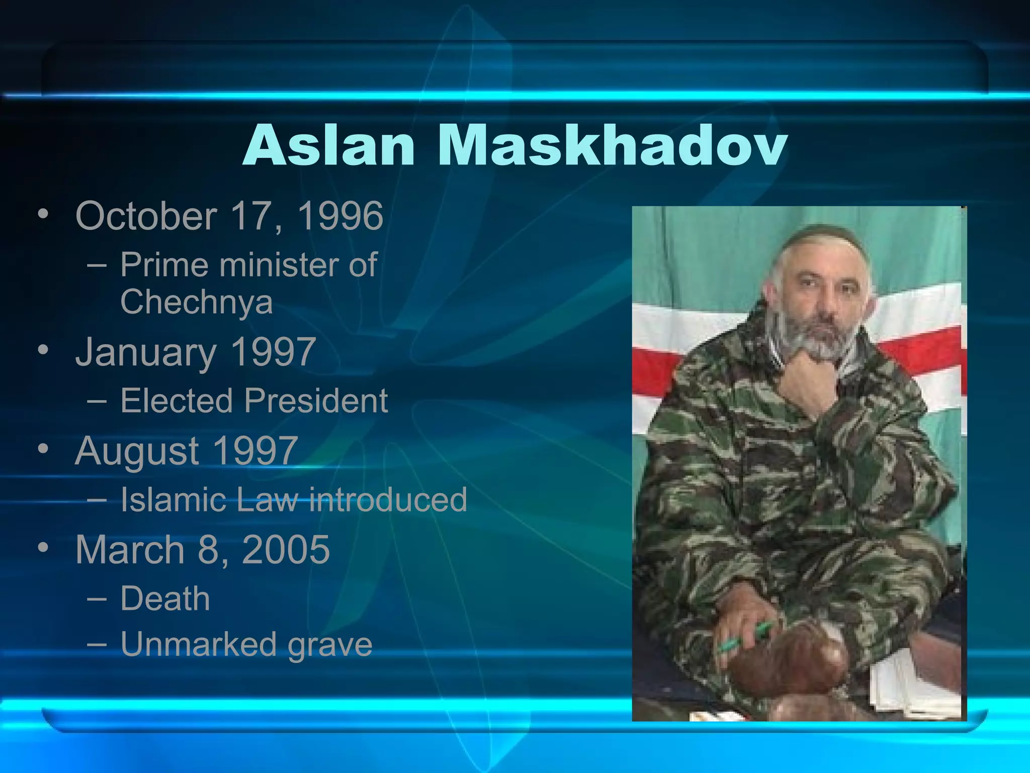 THE CHECHEN CONFLICT | PPT