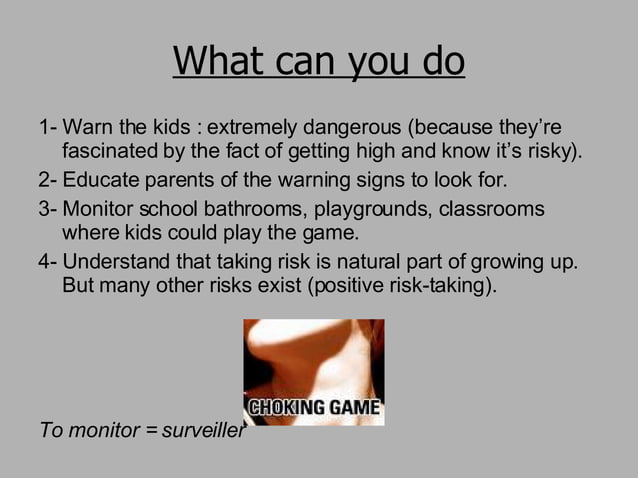 The Choking Game | PPT