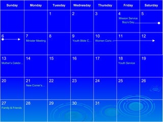 The City of God Calendar | PPT