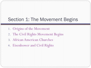 Chapter 29 - The Civil Rights Movement | PPT