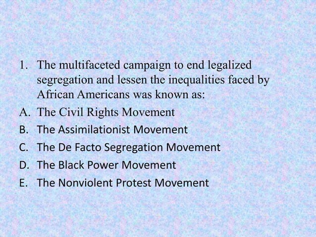 The civil-rights-movement | PPT