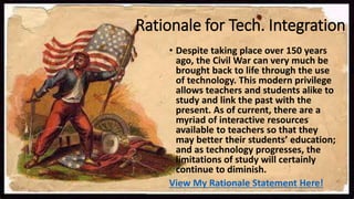 Teaching the Civil War Era with Technology | PPTX