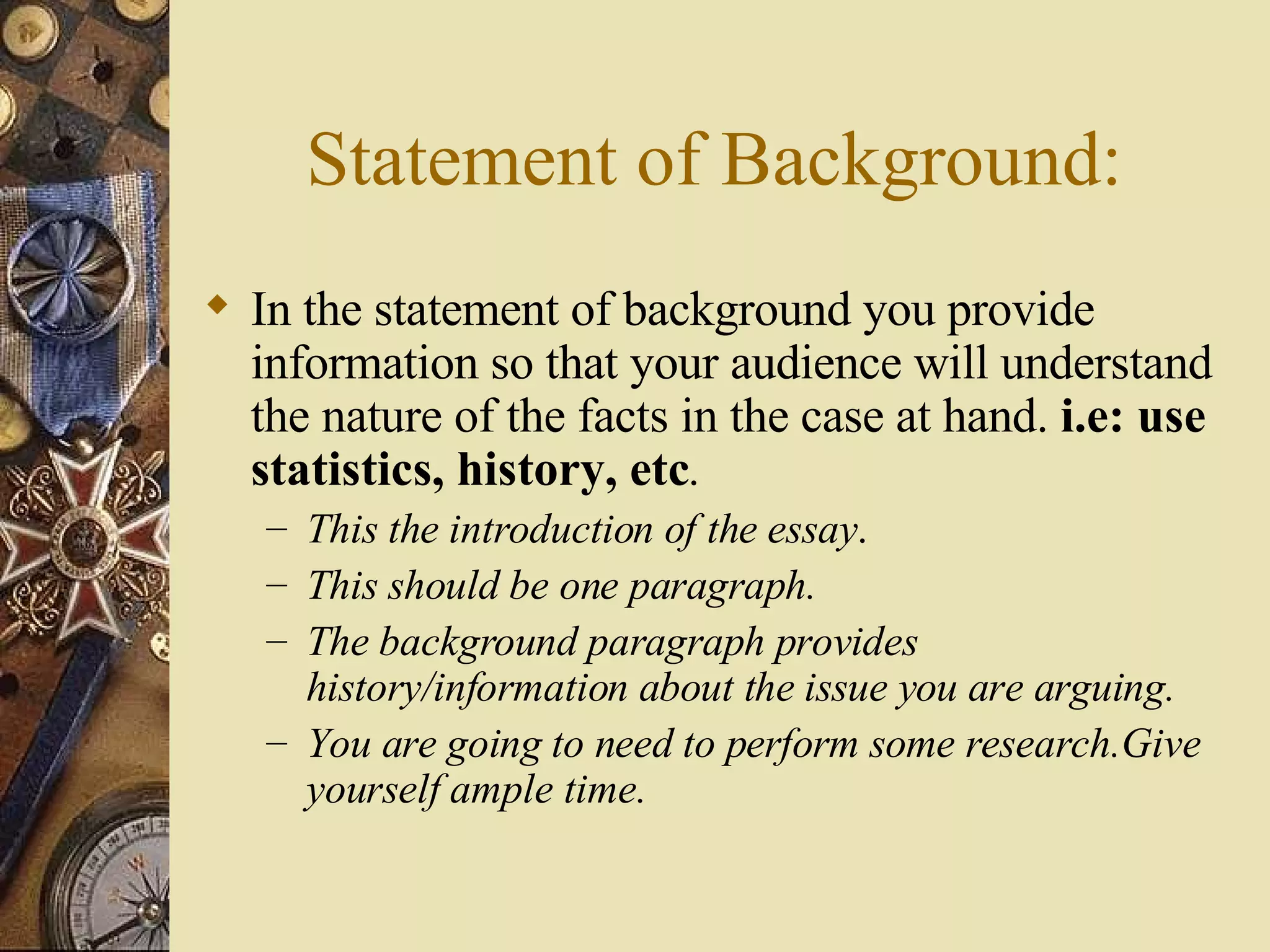 The Classical Argument | PPT