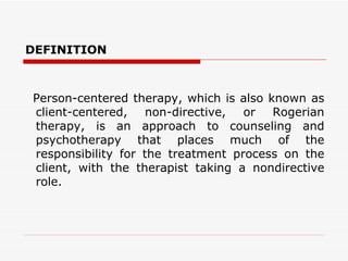 Client-centered therapy | PPT