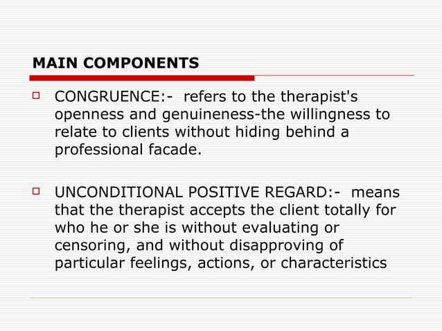 Client-centered therapy | PPT