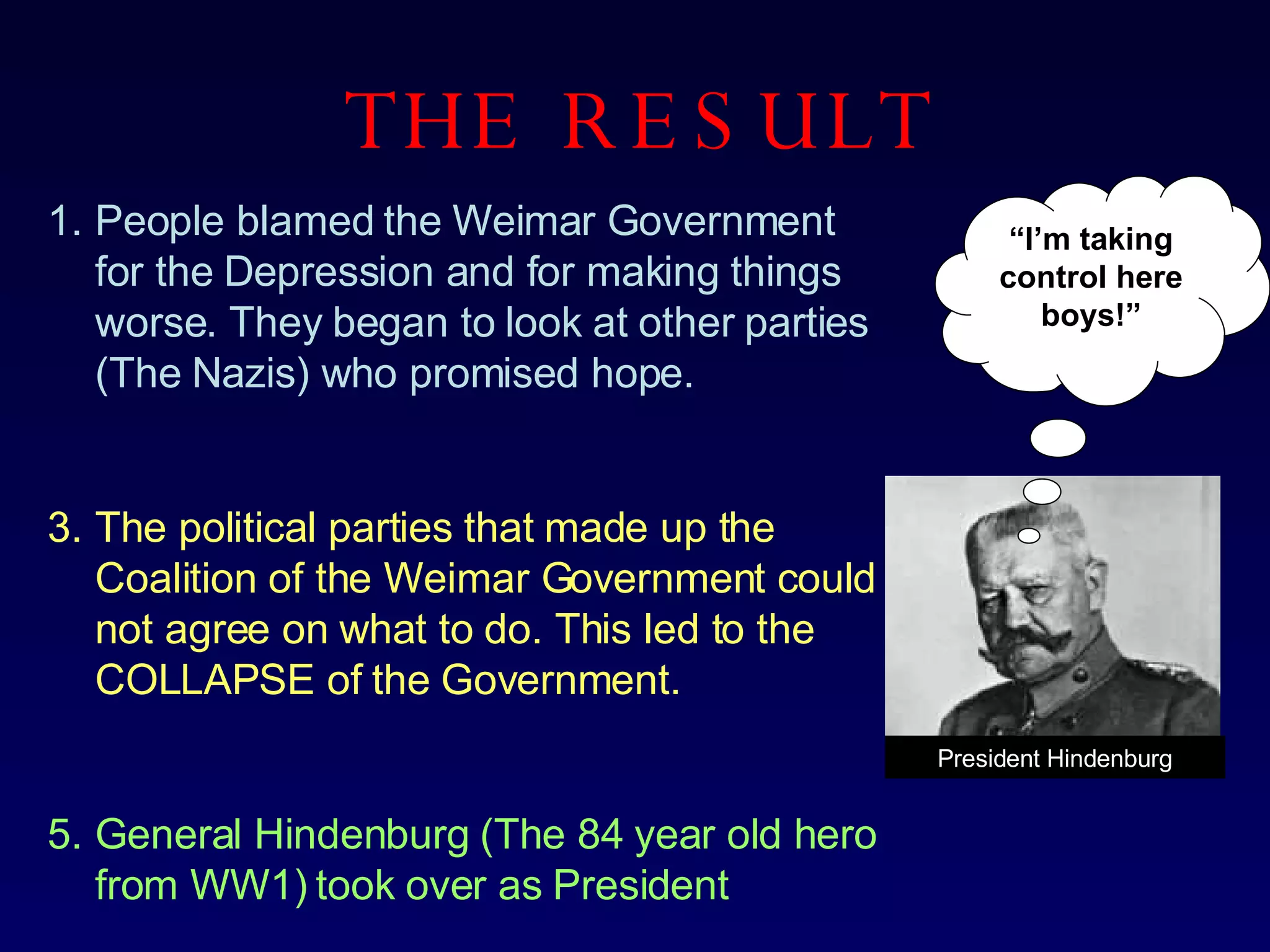 The collapse of the Weimar Republic | PPT
