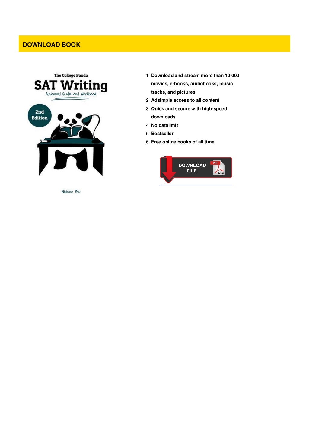 Audiobook The College Panda's SAT Writing: Advanced Guide and Workbook FUll