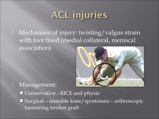 The Common Knee Injuries Experience by Professional Sportsmen | PPT
