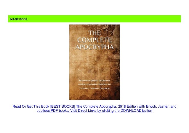 [BEST BOOKS] The Complete Apocrypha: 2018 Edition with Enoch, Jasher ...