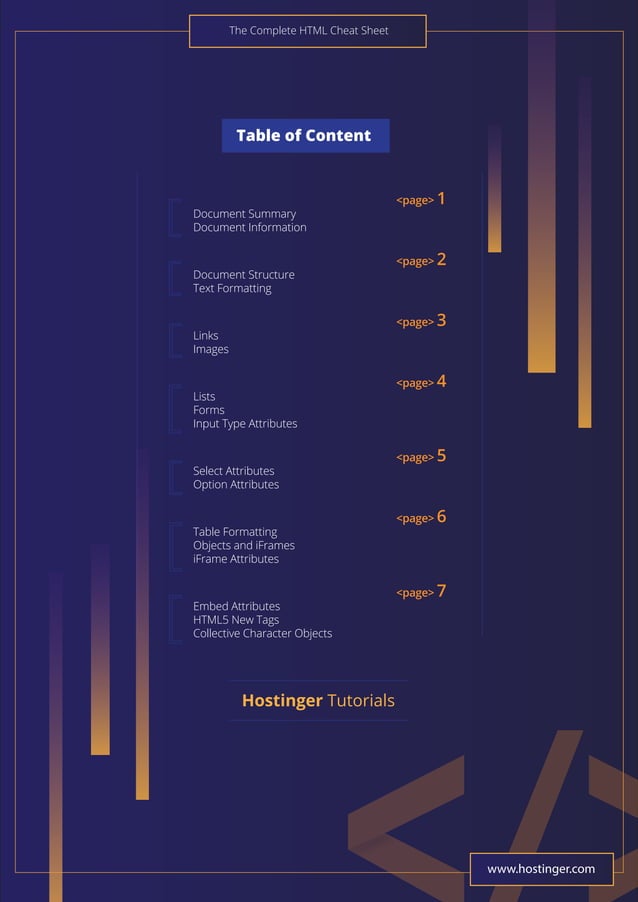 The complete-html-cheat-sheet | PDF