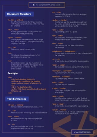 The complete-html-cheat-sheet | PDF