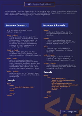 The complete-html-cheat-sheet | PDF