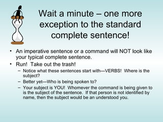 The Complete Sentence Ppt | PPT