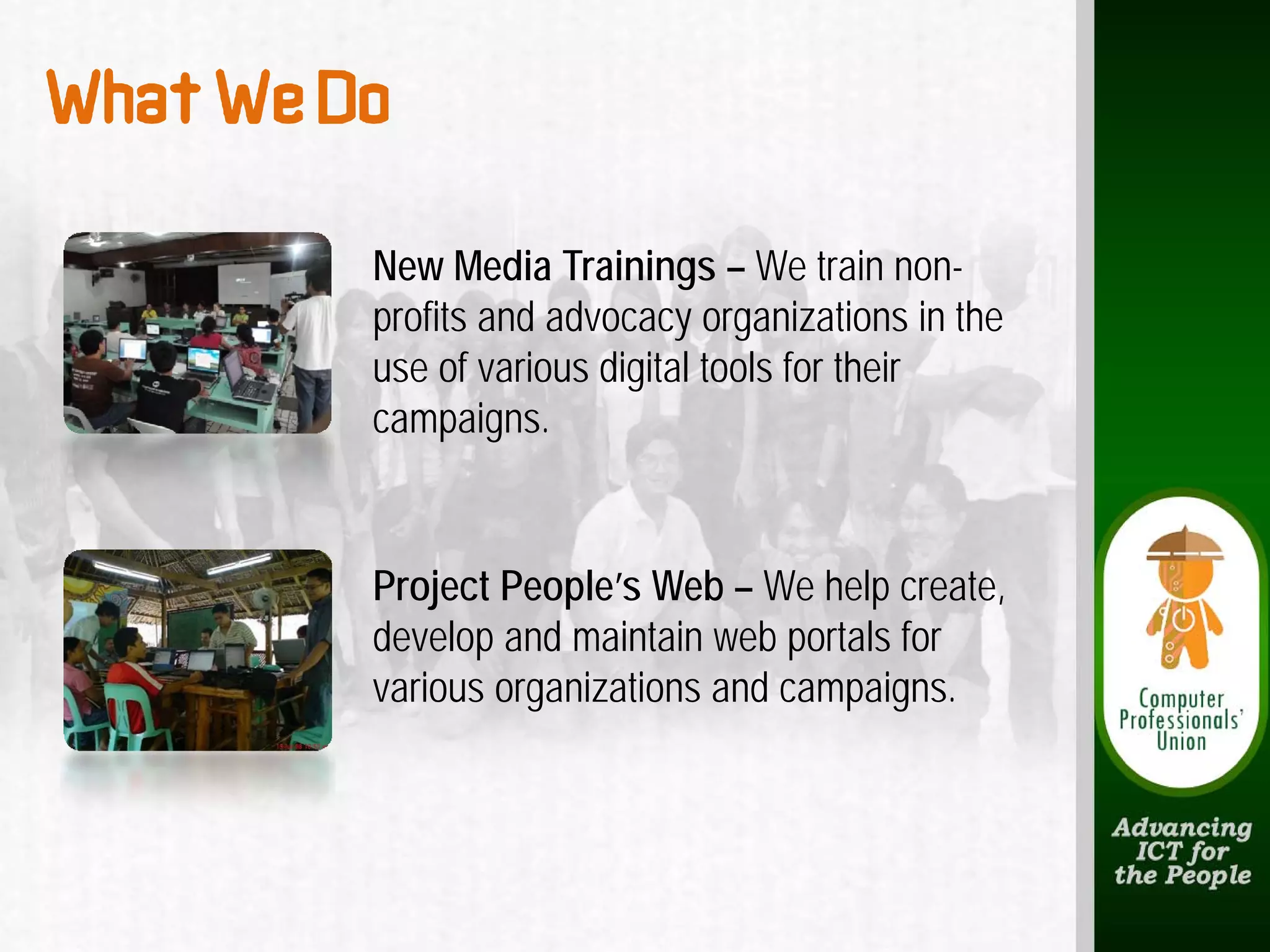 An Introduction to the Computer Professionals’ Union | PPT