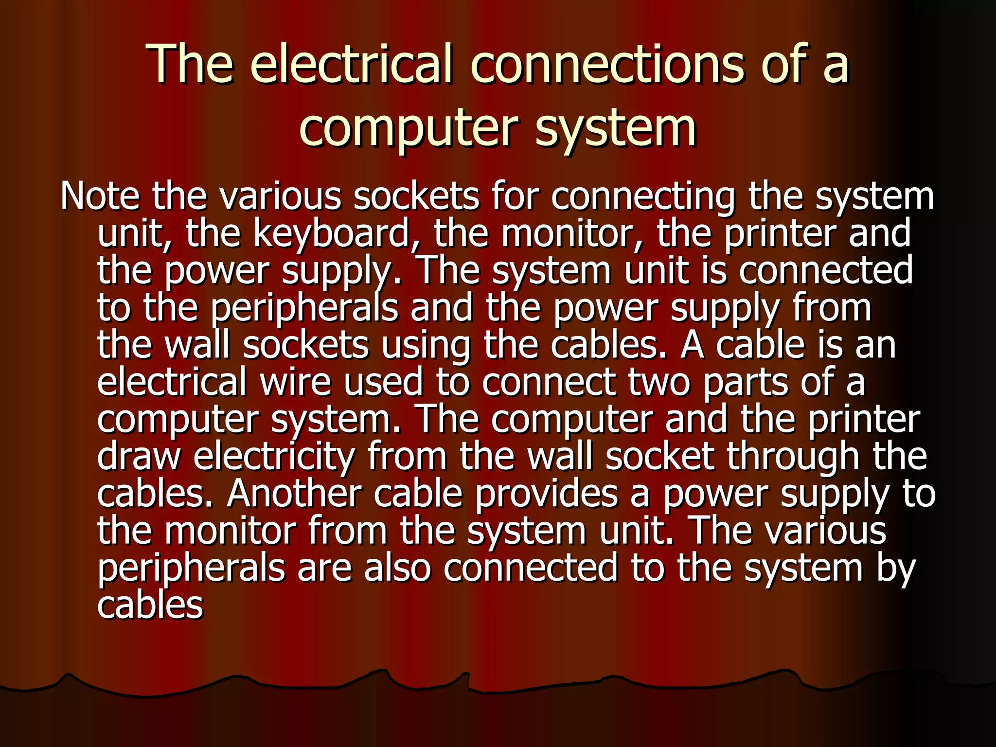 The Computer System | PPT | Computer Peripherals | Computing