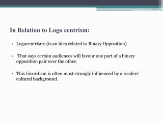 The Concept of Binary Opposition | PPTX
