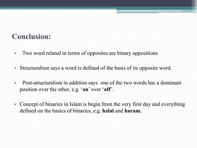 The Concept of Binary Opposition | PPTX | Islam | Religion & Spirituality