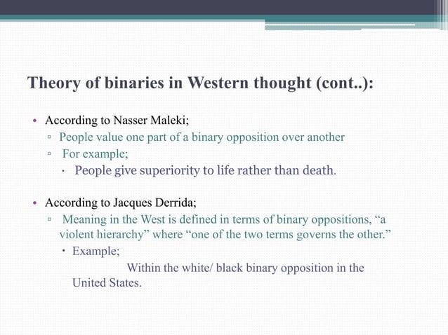 The Concept of Binary Opposition | PPTX | Islam | Religion & Spirituality