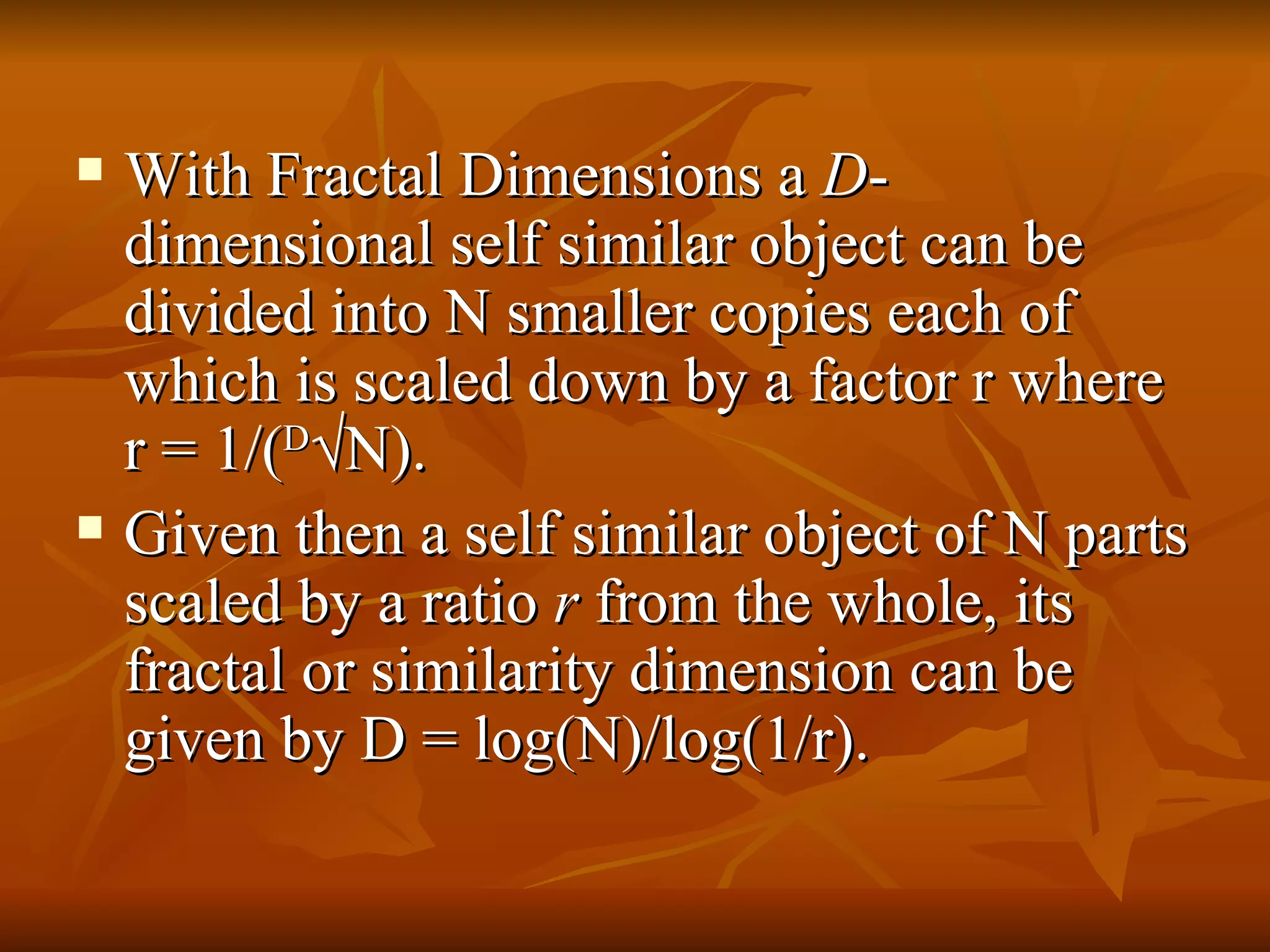 The Concept of Dimension | PPT