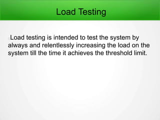 The concepts-of-performance-testing | PPT
