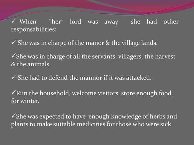 The condition-of-women-in-the-middle-ages- | PPSX