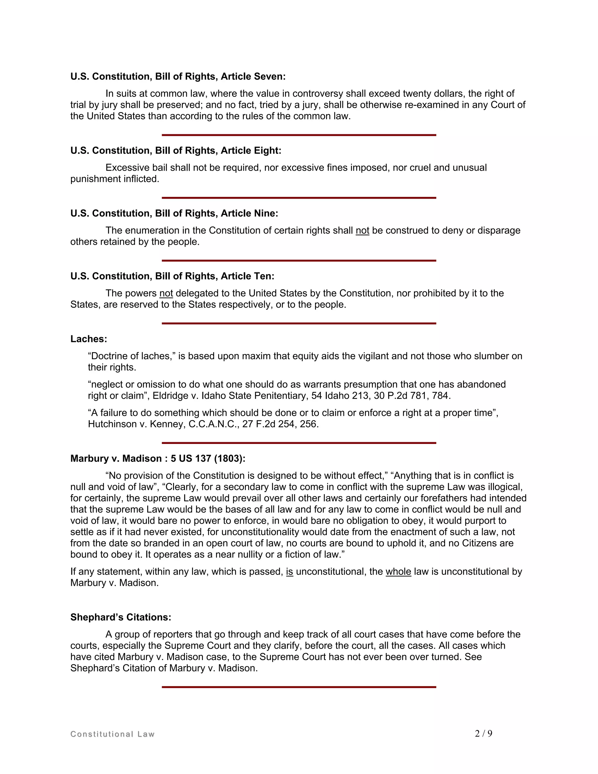 The Constitution is an Enforceable Contract | PDF