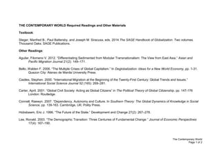 The contemporary-world (1) | PDF