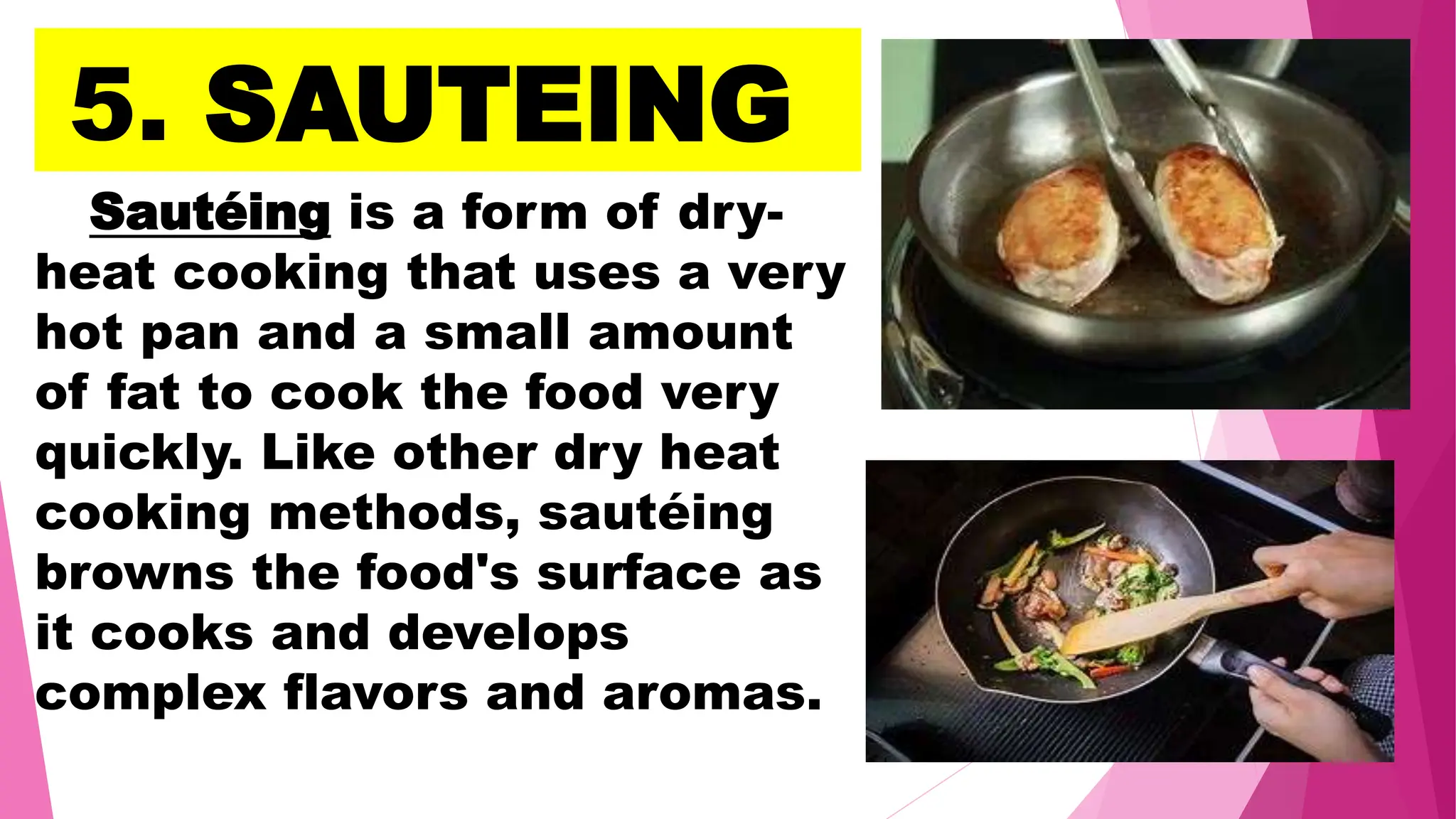 THE-COOKING-METHODS-2 Food Selection, Preparation and Nutrition | PPTX