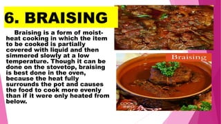 THE-COOKING-METHODS-2 Food Selection, Preparation and Nutrition | PPTX