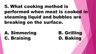 THE-COOKING-METHODS-2 Food Selection, Preparation and Nutrition | PPTX