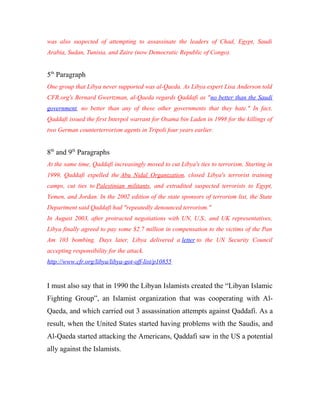 The Cooperation Between George Bush and the Libyan Dictator Qaddafi ...