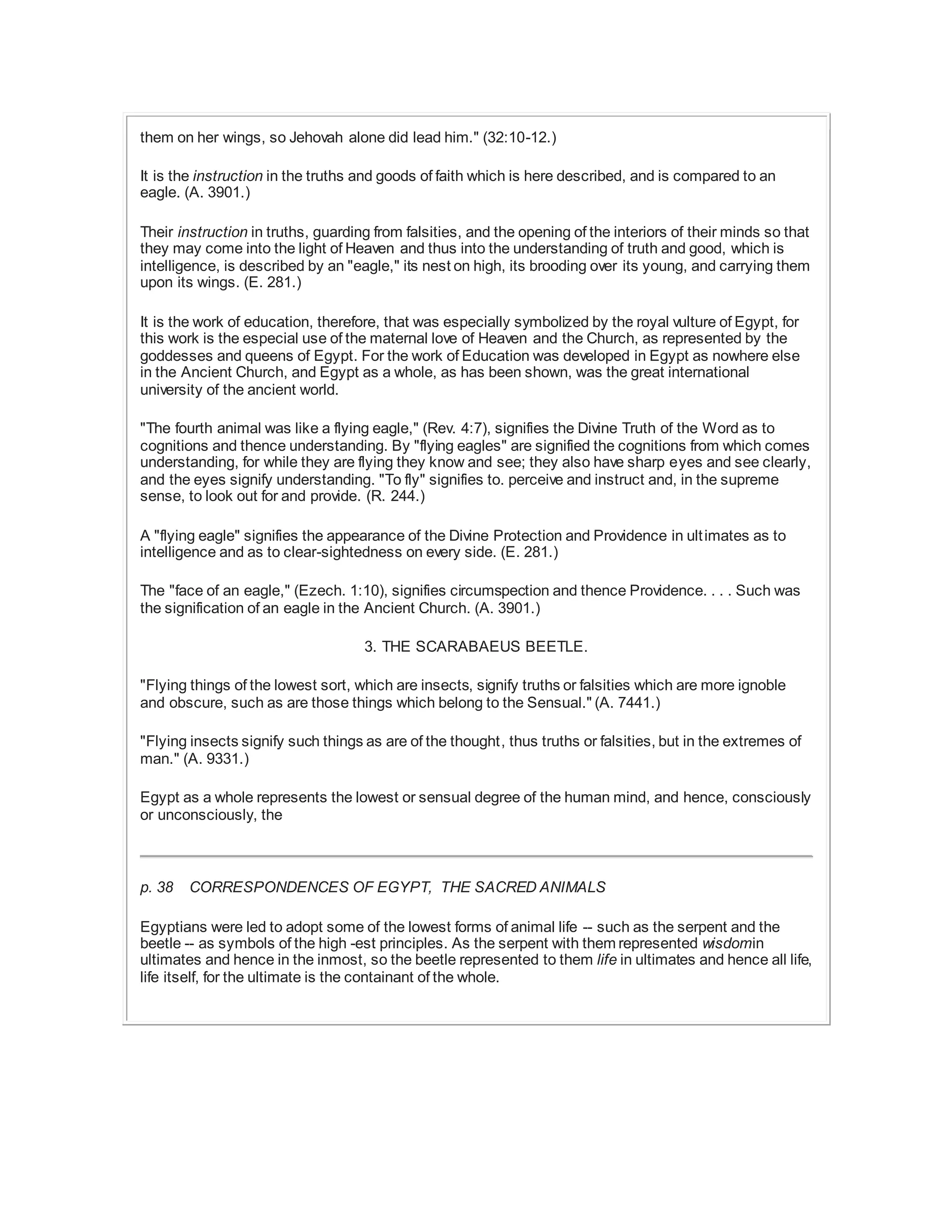 The correspondences of egypt . | DOCX