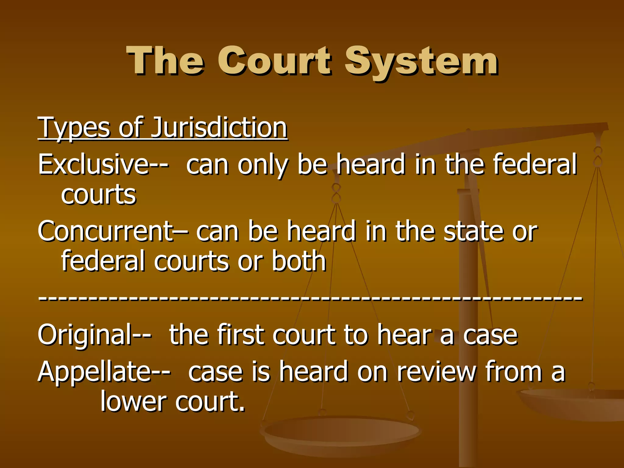 The Court System | PPT
