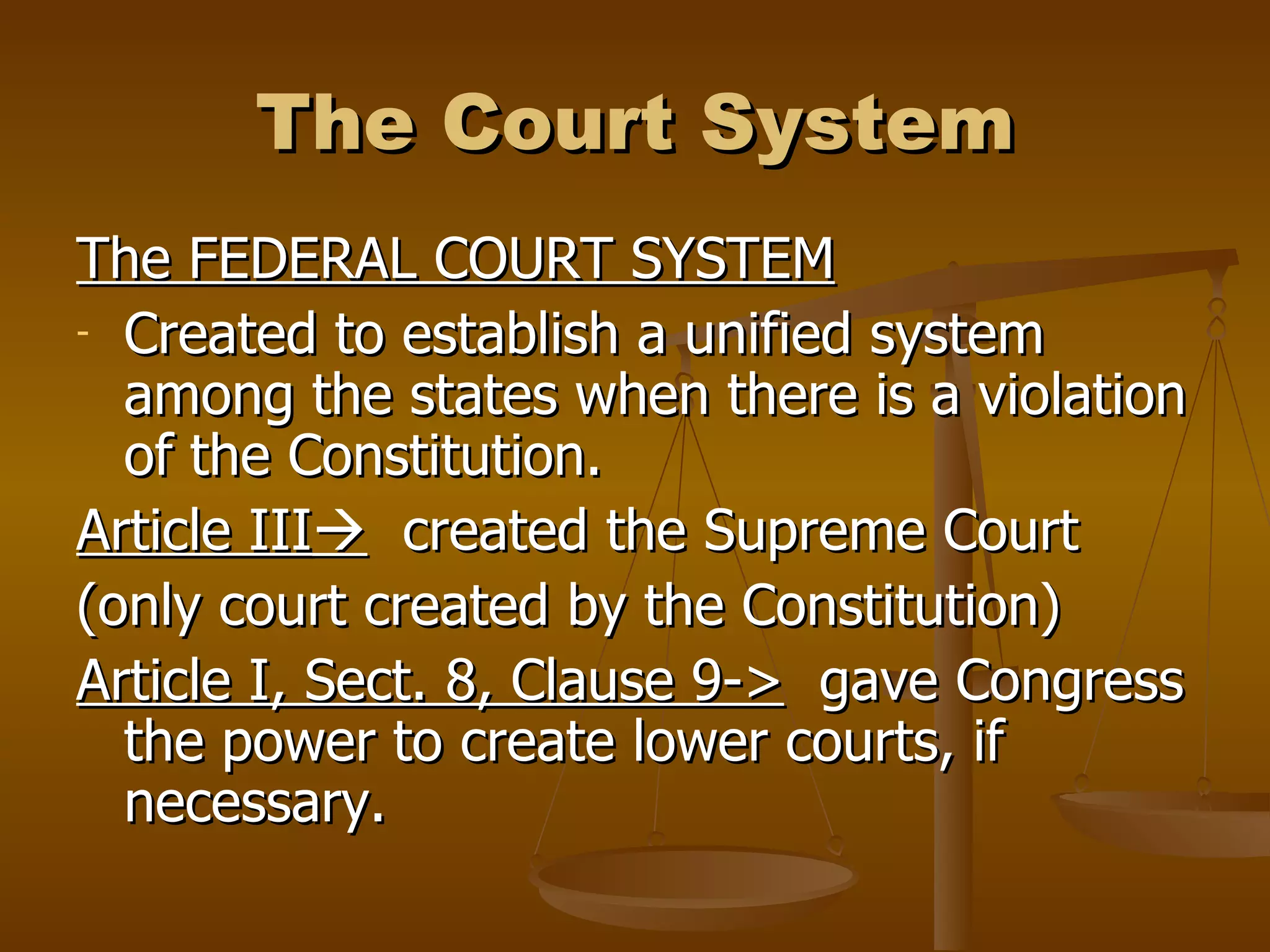 The Court System | PPT