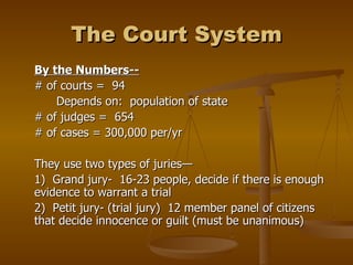 The Court System | PPT