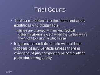 The Courts | PPT