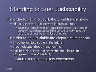 The Courts | PPT