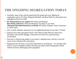 The Courts And The Pursuit Of School Integration | PPT