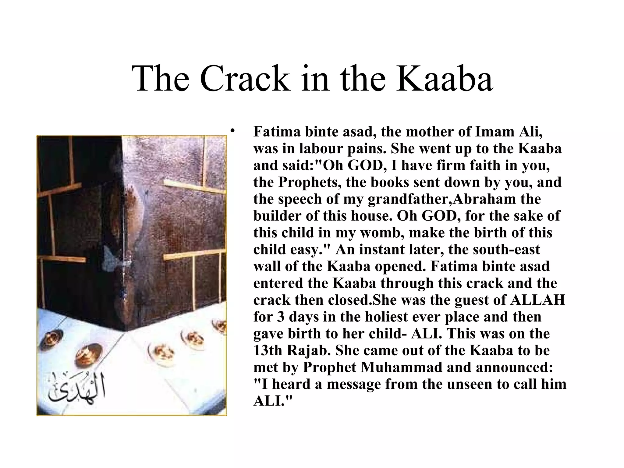 The Crack In The Kaaba | PPT