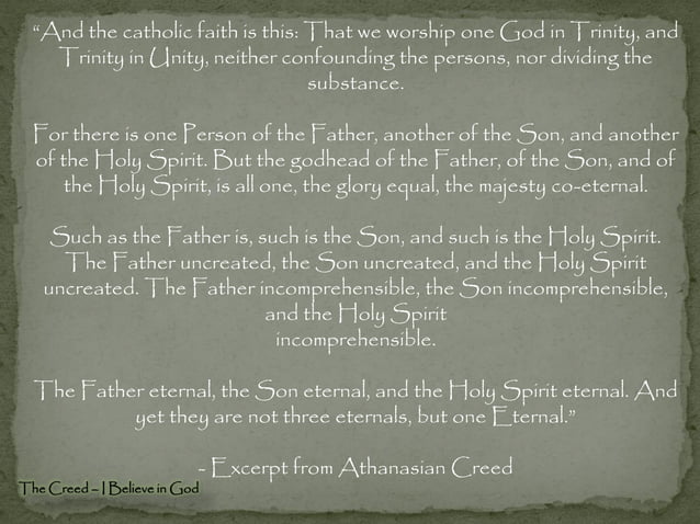 The Creed - I Believe In God | PDF | Christianity | Religion & Spirituality