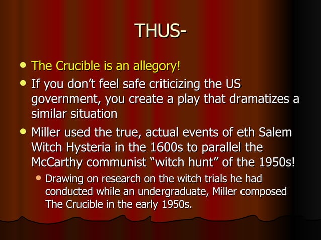 The Crucible | PPT