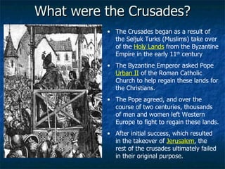 The Crusades[1] | PPT | Christianity | Religion & Spirituality