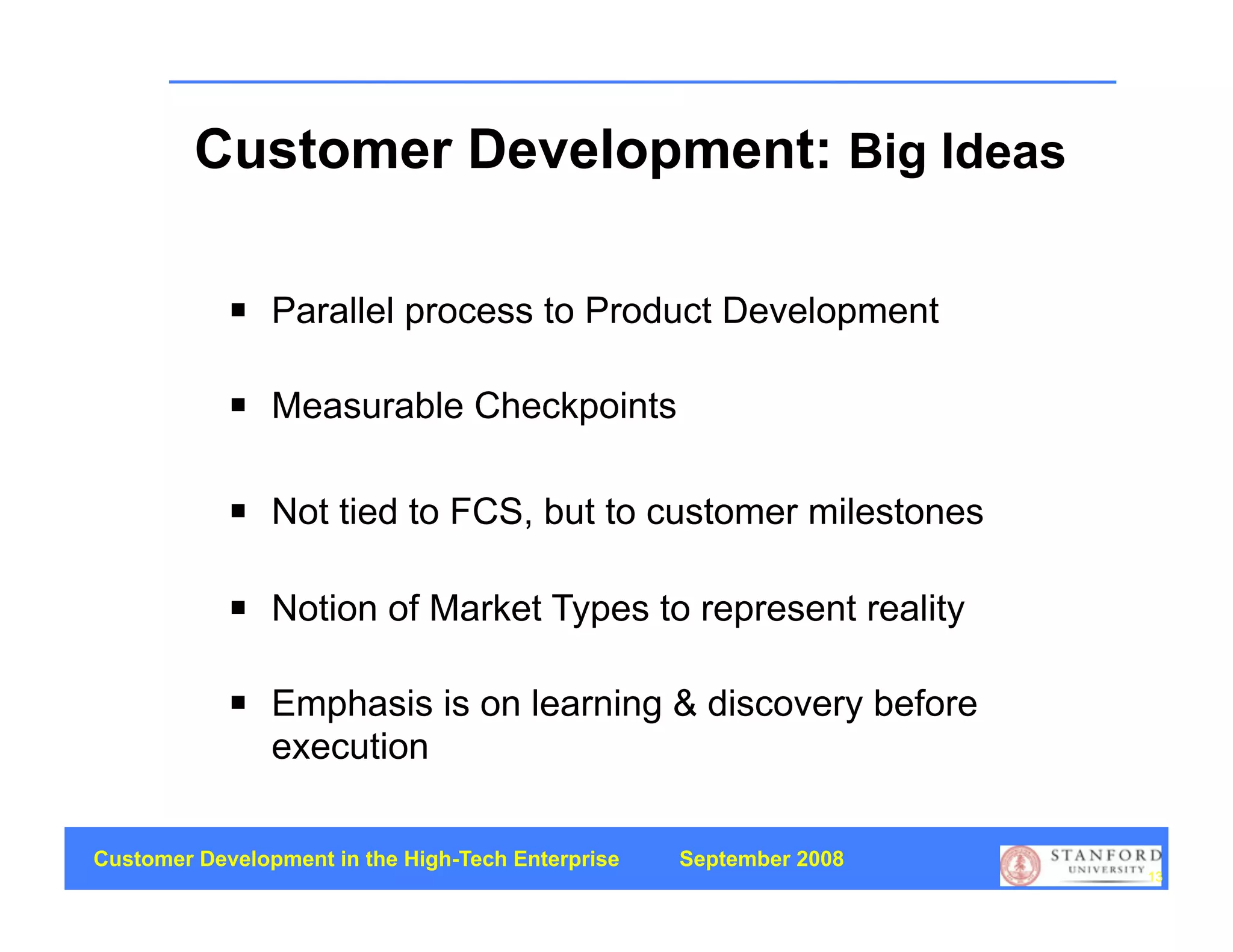 The Customer Development Methodology | PDF