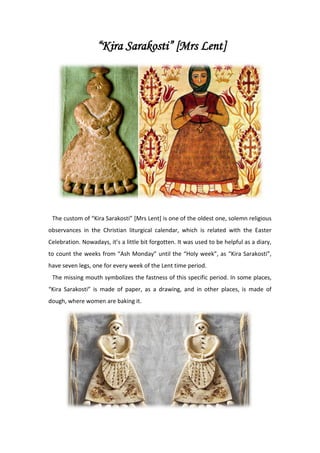 The Custom of Kira Sarakosti | PDF
