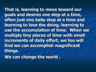 The Daffodil Principle | PPS