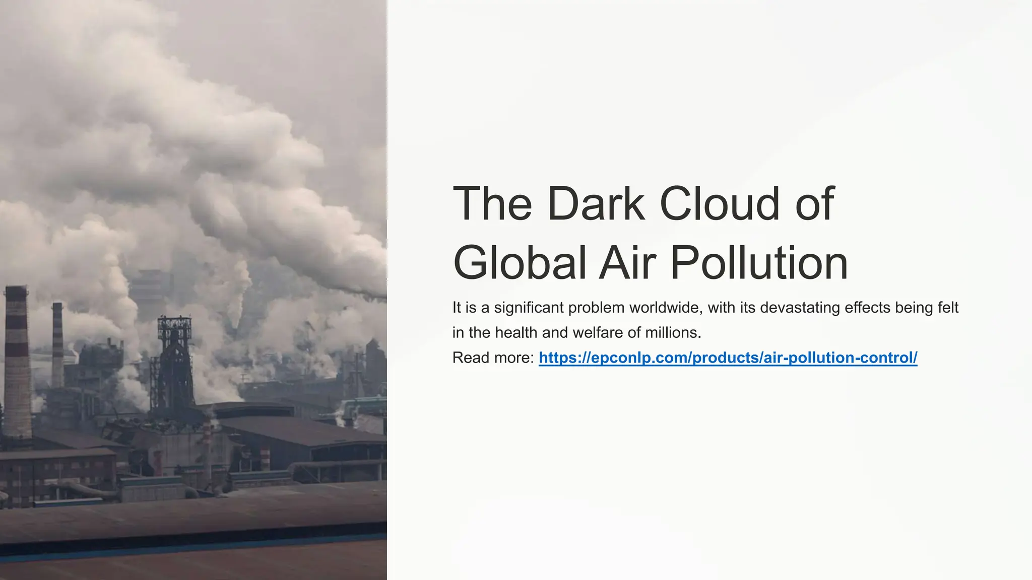 The Dark Cloud of Global Air Pollution - Epcon | PPTX